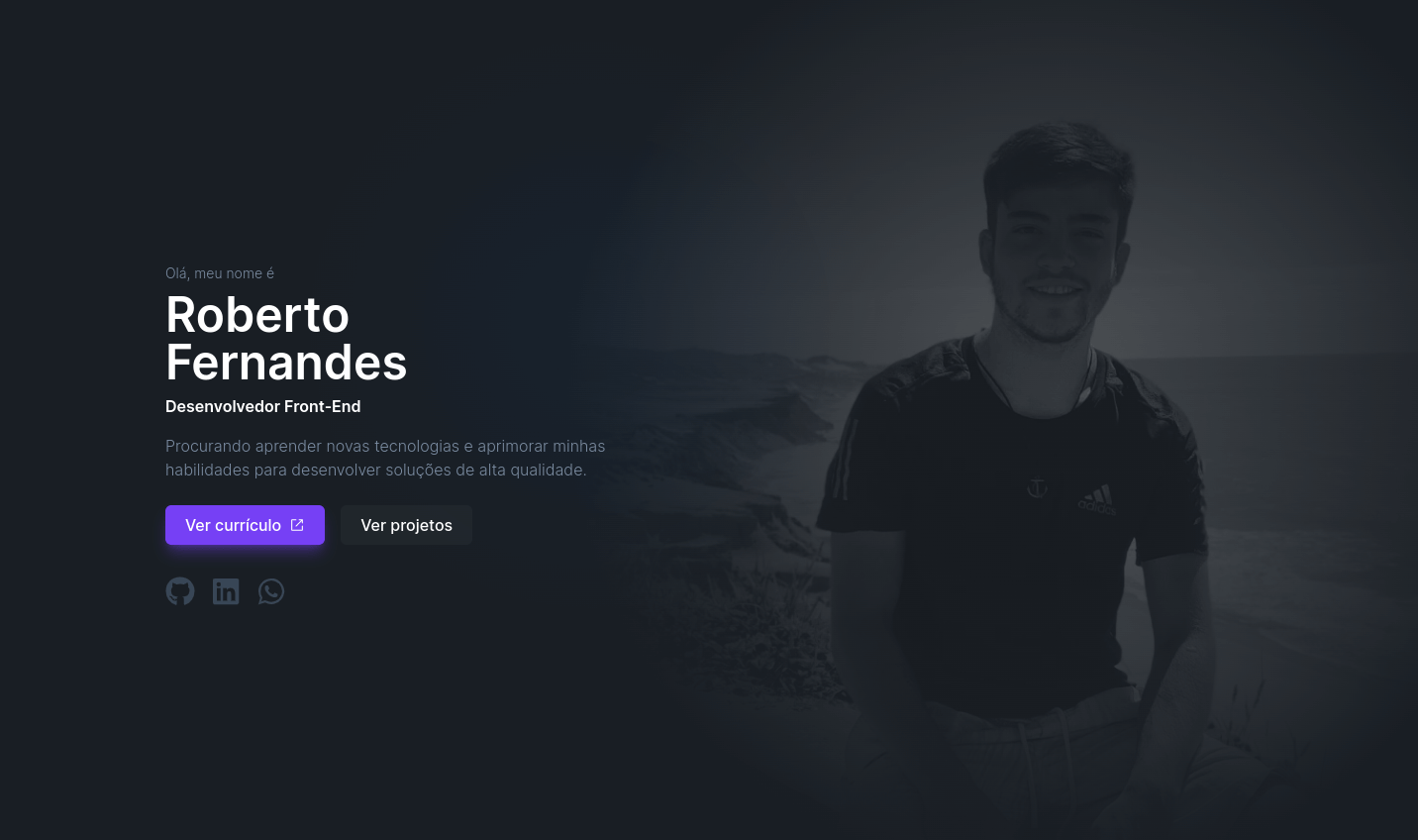 Roberto Fernandes - Desenvolvedor Front End